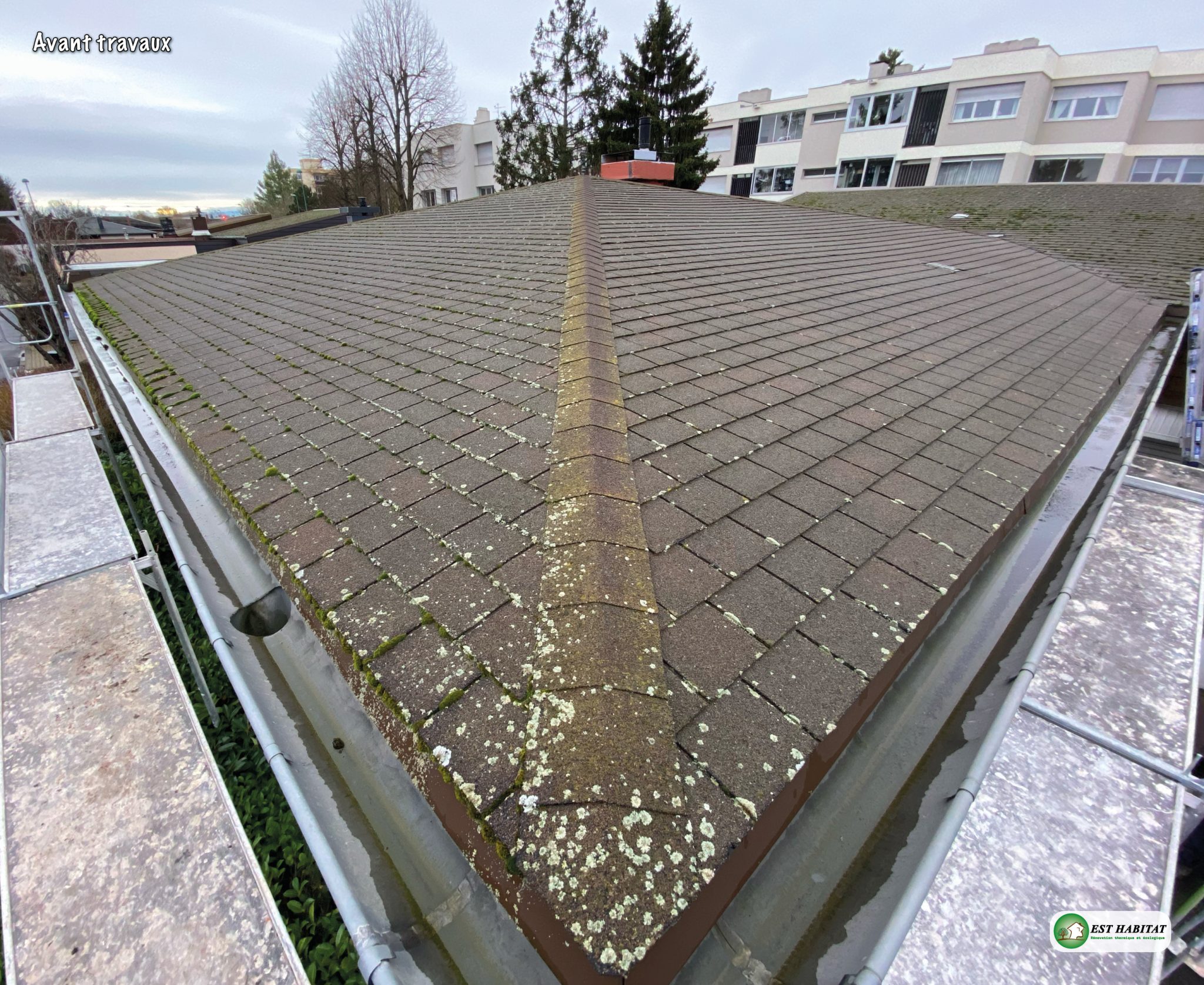 Rénovation de toiture chez Est-Habitat : installation d'une toiture de ...